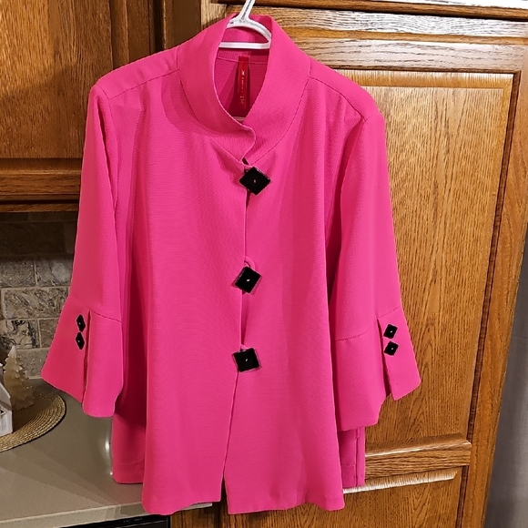 IC COLLECTION | Jackets & Coats | Ic Collection By Connie K Pink Swing ...